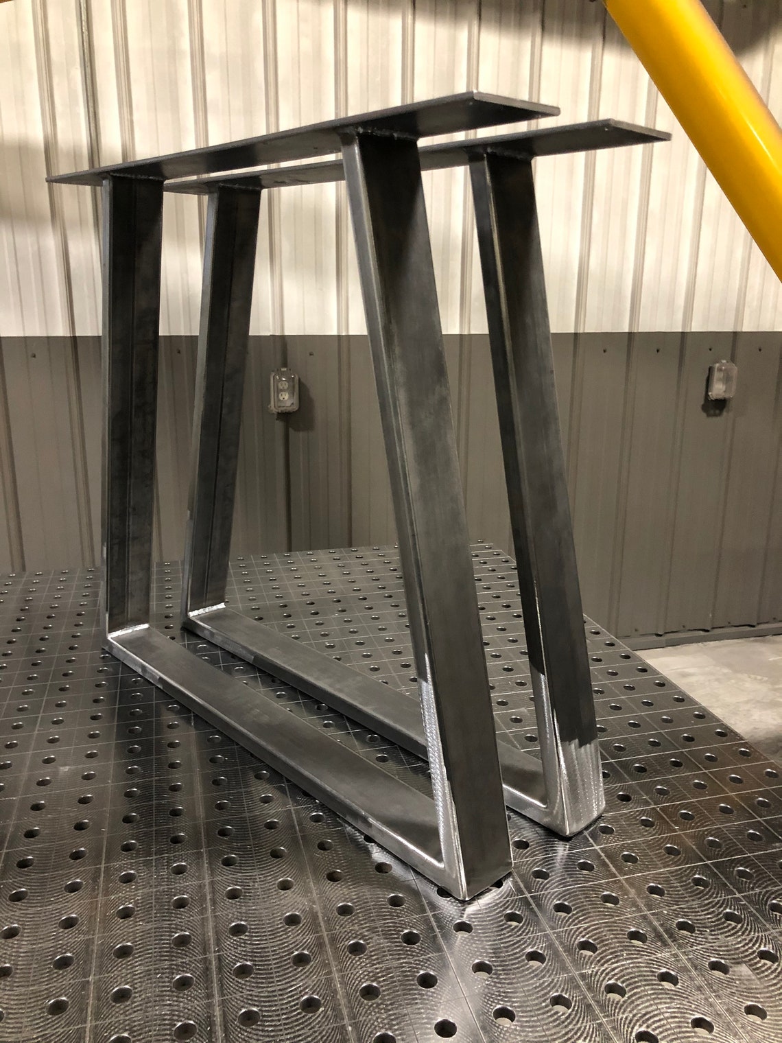 Inverse Trapezoid Metal Table Legs - (dining Table Legs, Bench Legs ...