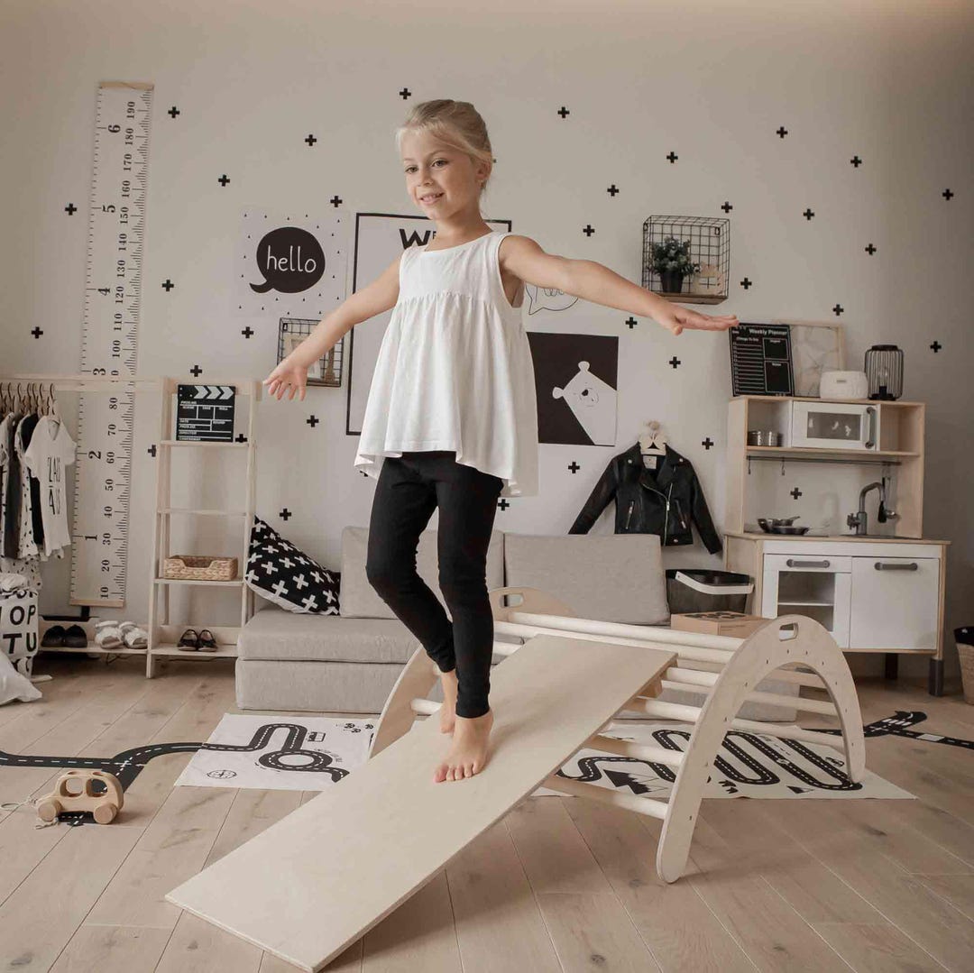 Montessori Climbing Arch for Kids, Climbing Arch With Ramp or Without ...