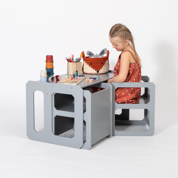 Montessori Table Kids Table and Chair Kids Wooden Table - Etsy