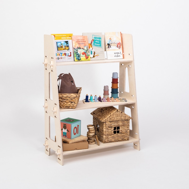 First Birthday Gift Montessori Furniture Kids Bookshelf - Etsy