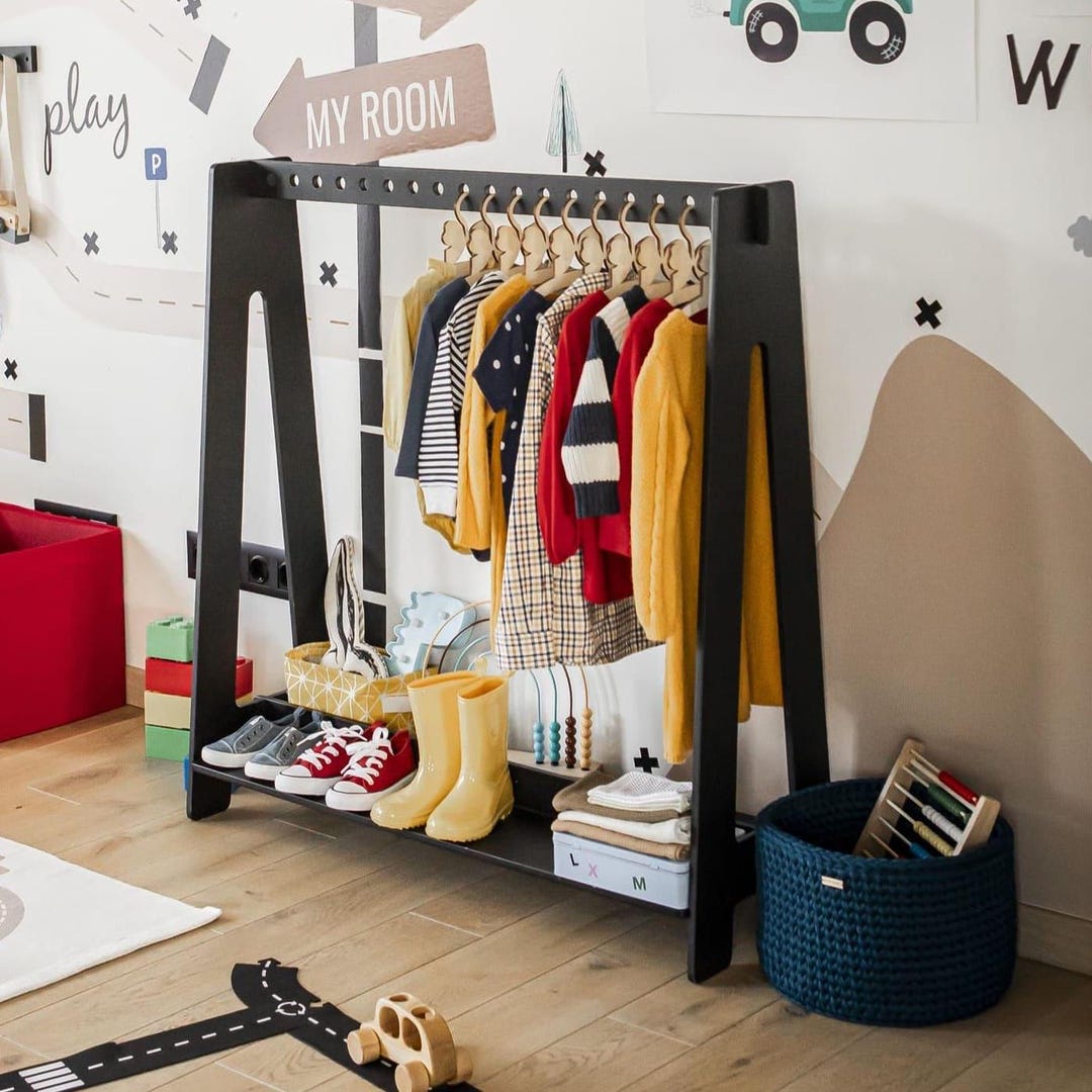 Kids Garderobe Dress up Rack Kid Wardrobe Clothing Vendor Rack Retail ...