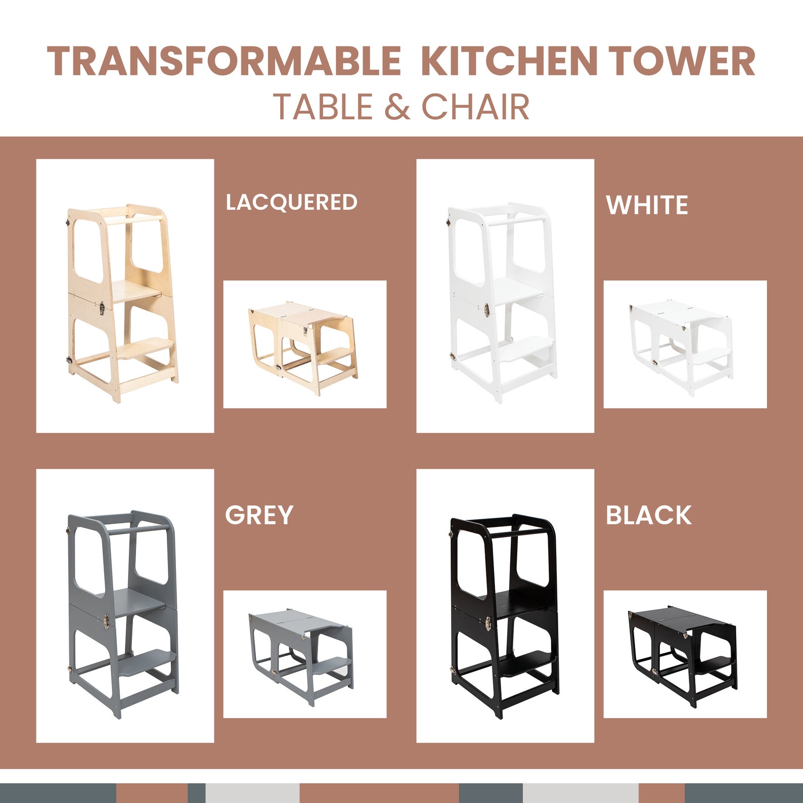 2-in-1 Transformable Kitchen Tower Kitchen Step Stool Kitchen - Etsy