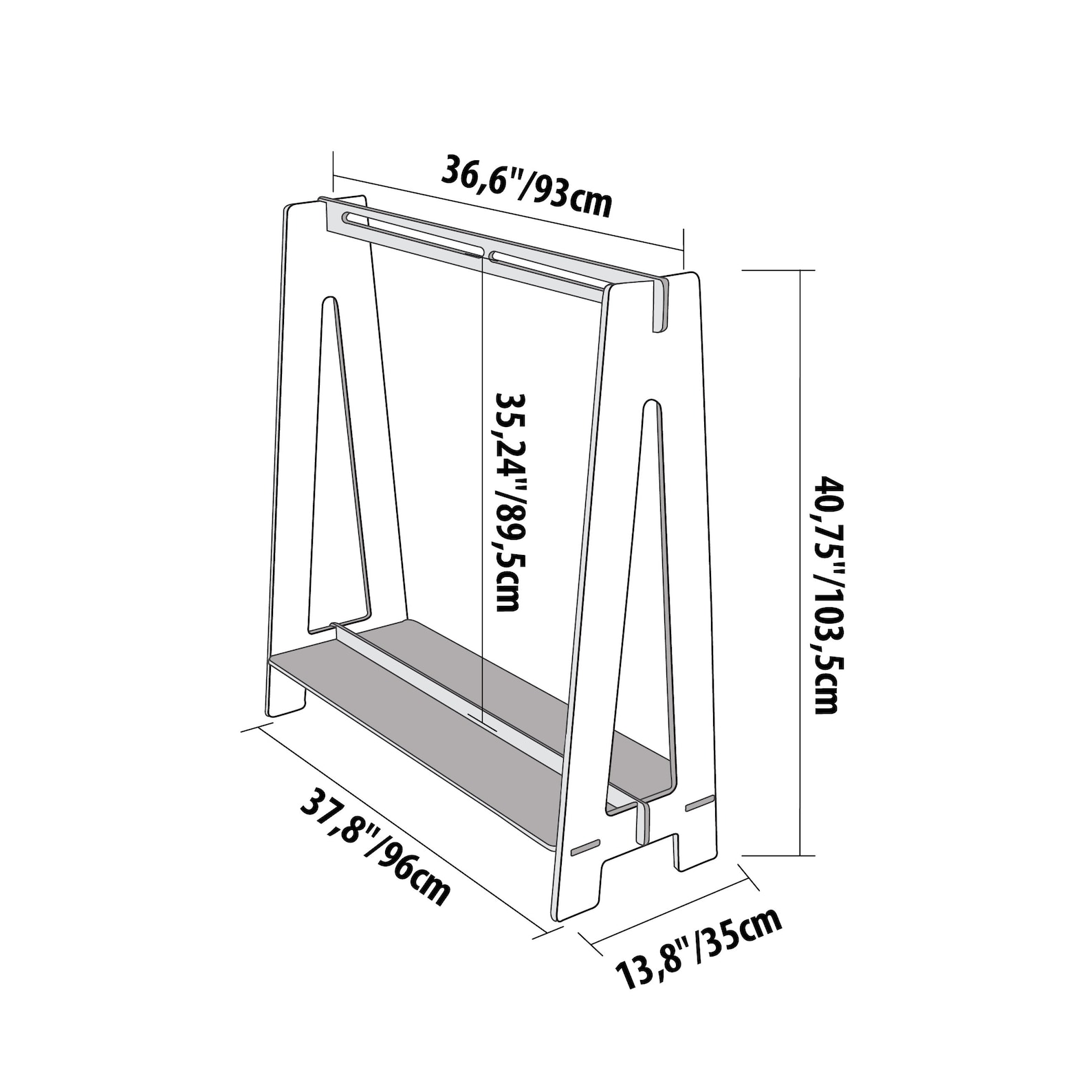 Wood Clothes Rack a Frame Rack Wood Clothing Rack Dress up - Etsy