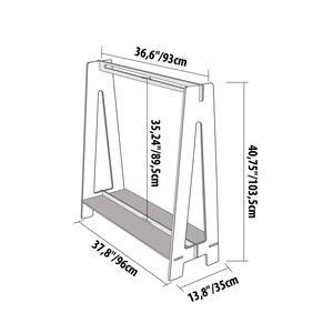 Wood Clothes Rack a Frame Rack Wood Clothing Rack Dress up - Etsy