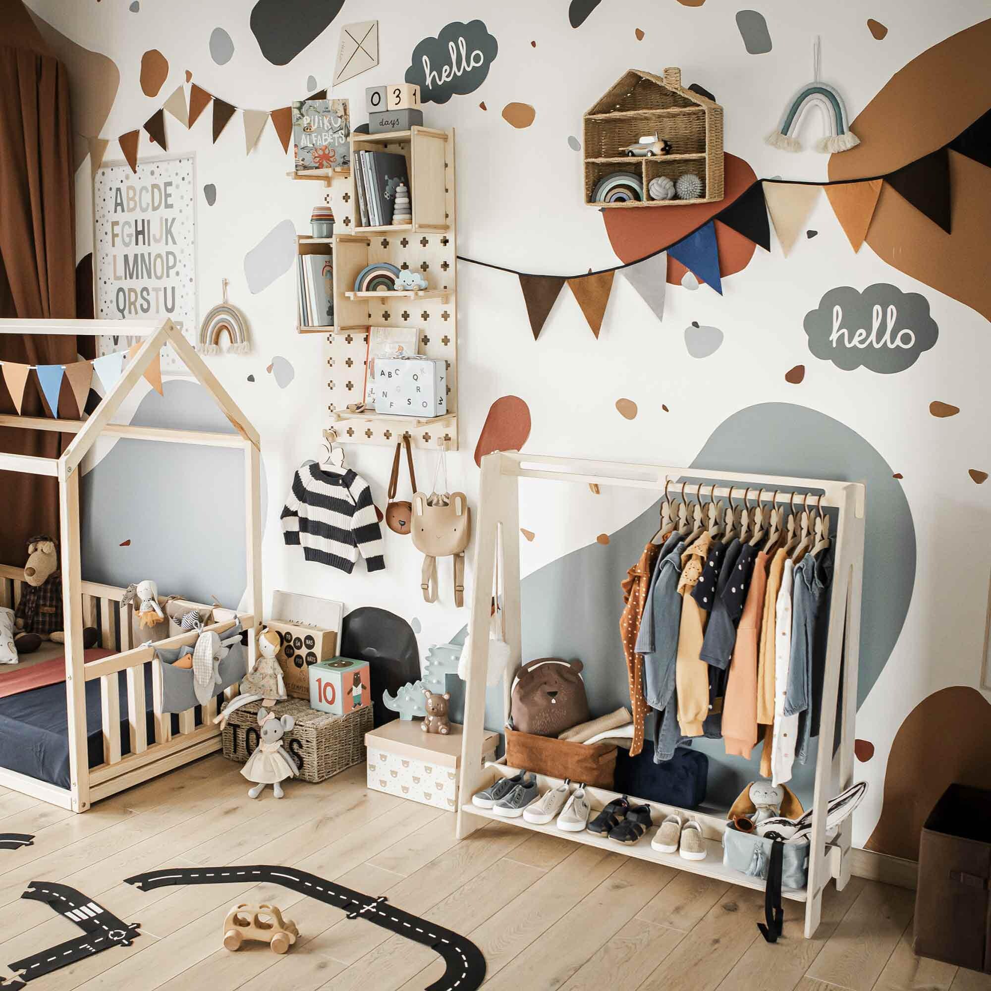 Baby Wardrobe a Frame Clothes Rack Child Wardrobe Garment Rack Kind ...