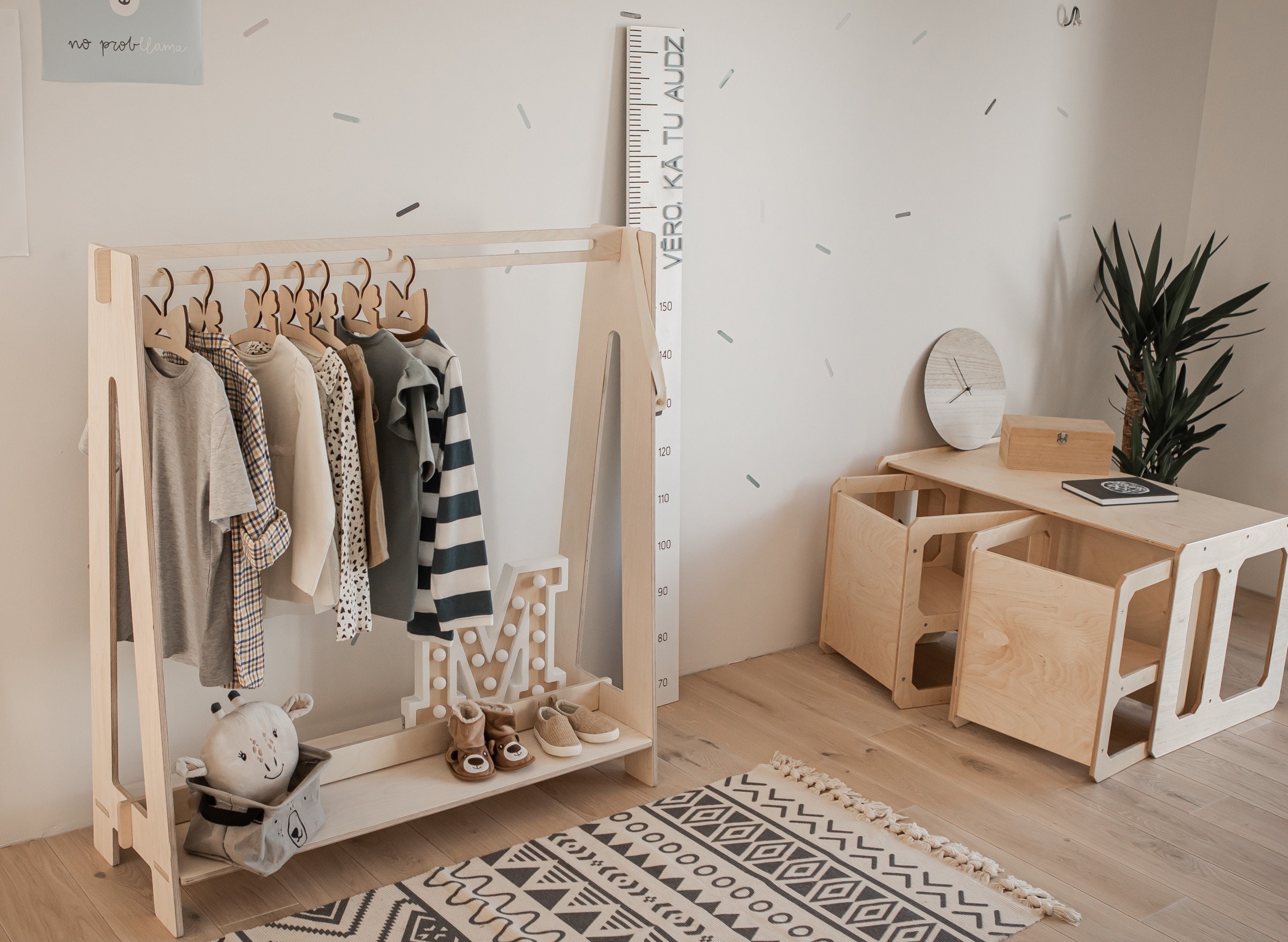 Wood clothes rack a frame rack wood clothing rack dress up | Etsy