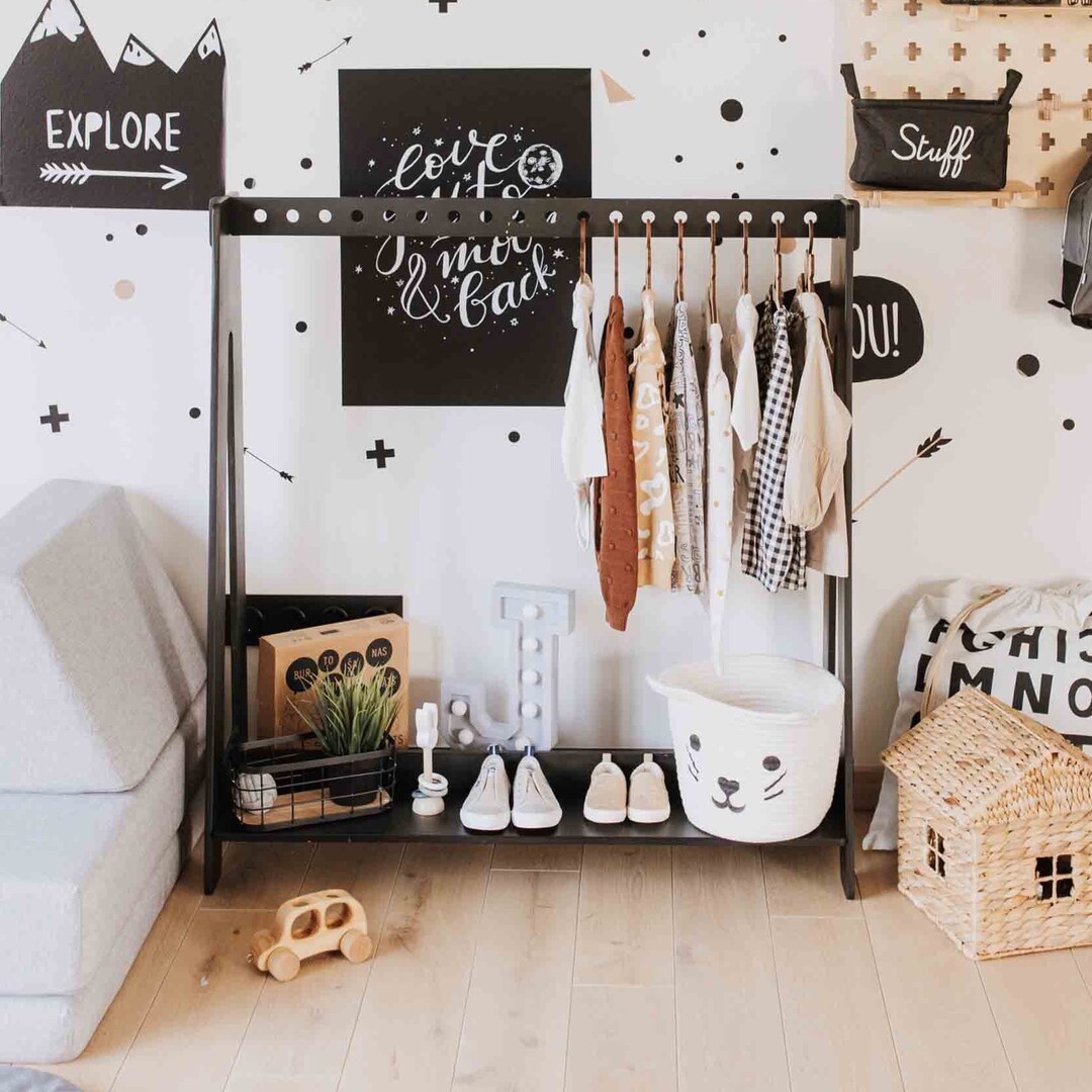 Kids Garderobe Dress up Rack Kid Wardrobe Clothing Vendor Rack Retail ...