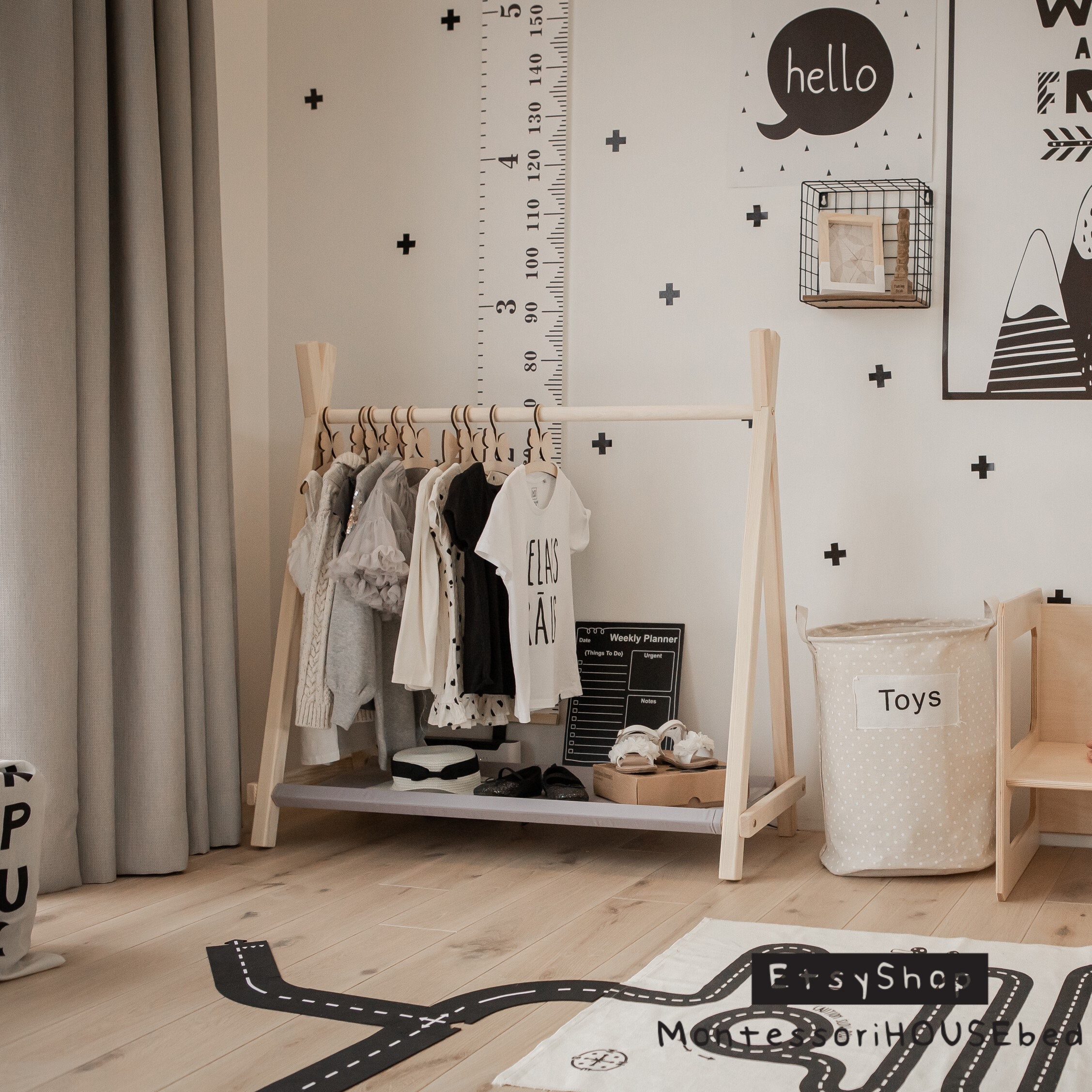 Toddler Clothing Rack for Children Dress up Rack Hanging - Etsy UK