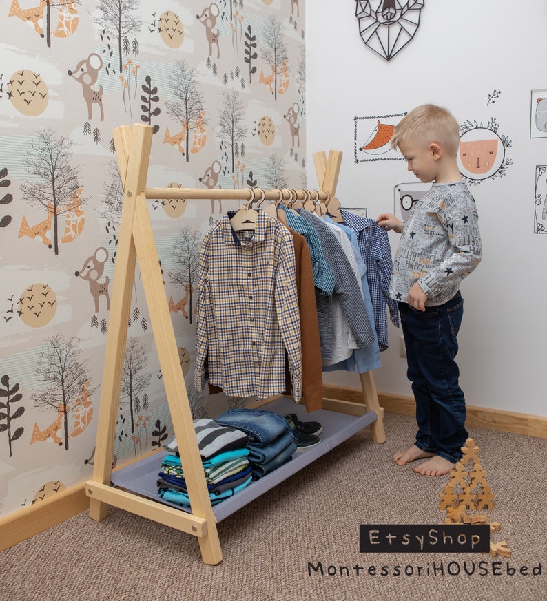Toddler Clothing Rack for Children Dress up Rack Hanging - Etsy