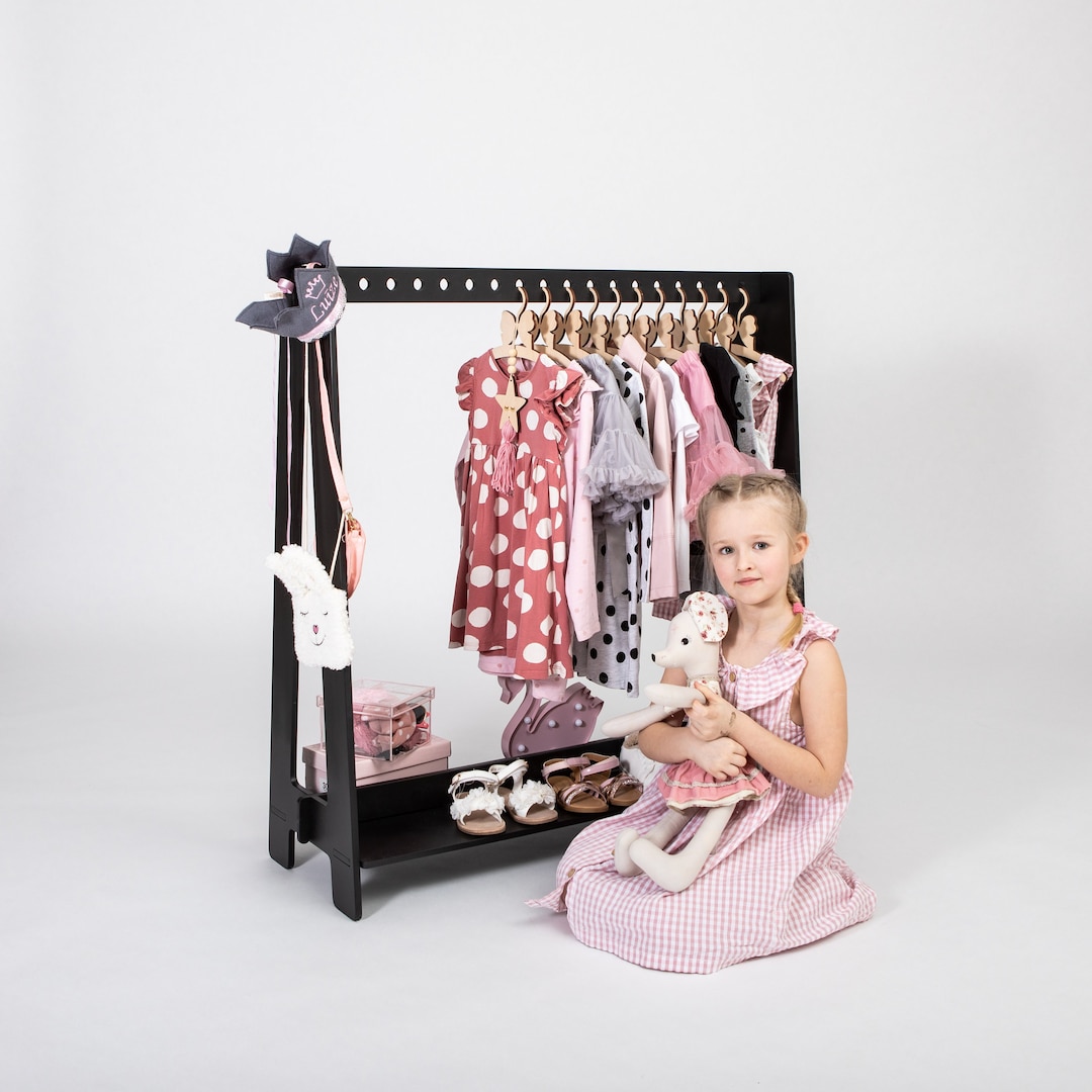 Kids Garderobe Dress up Rack Kid Wardrobe Clothing Vendor Rack - Etsy