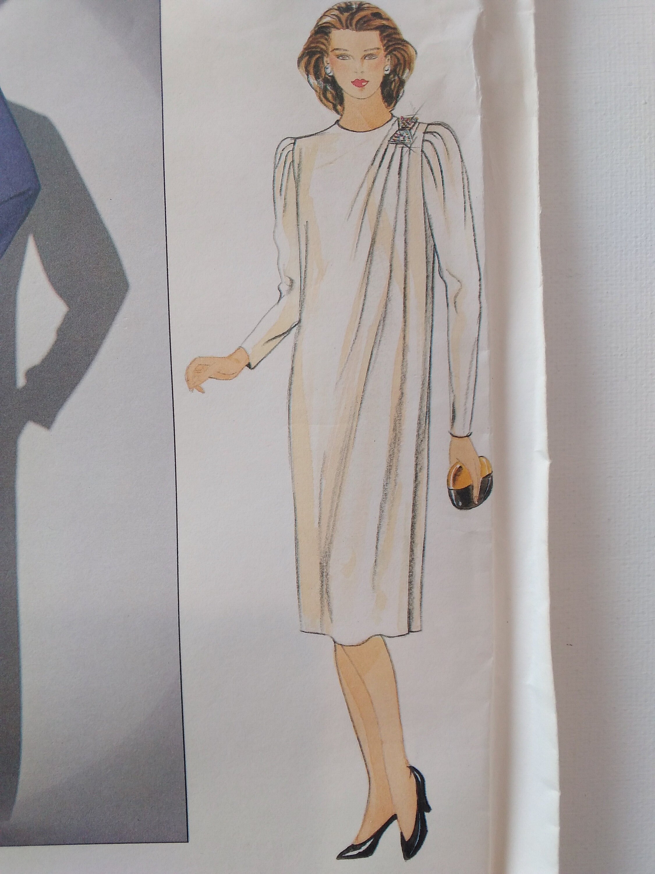 Jerry Silverman Dress Pattern - Vogue 1117 - Long or Short Dress With ...