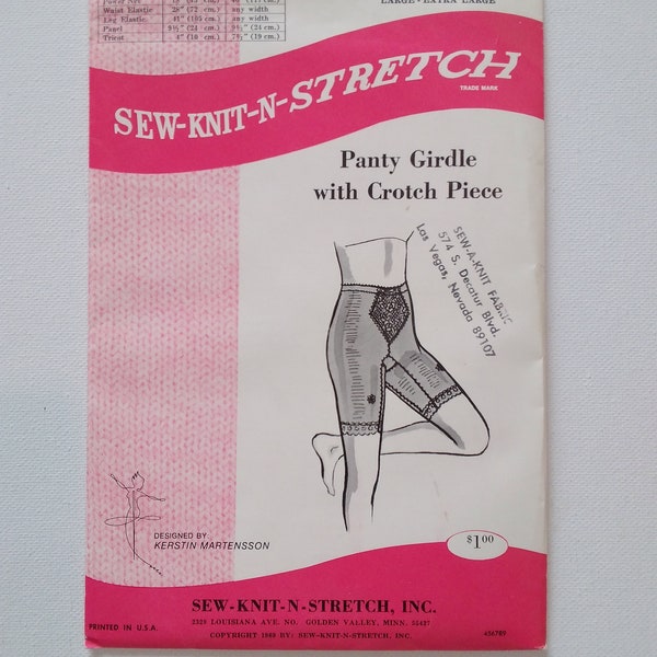 Girdle Pattern - Etsy