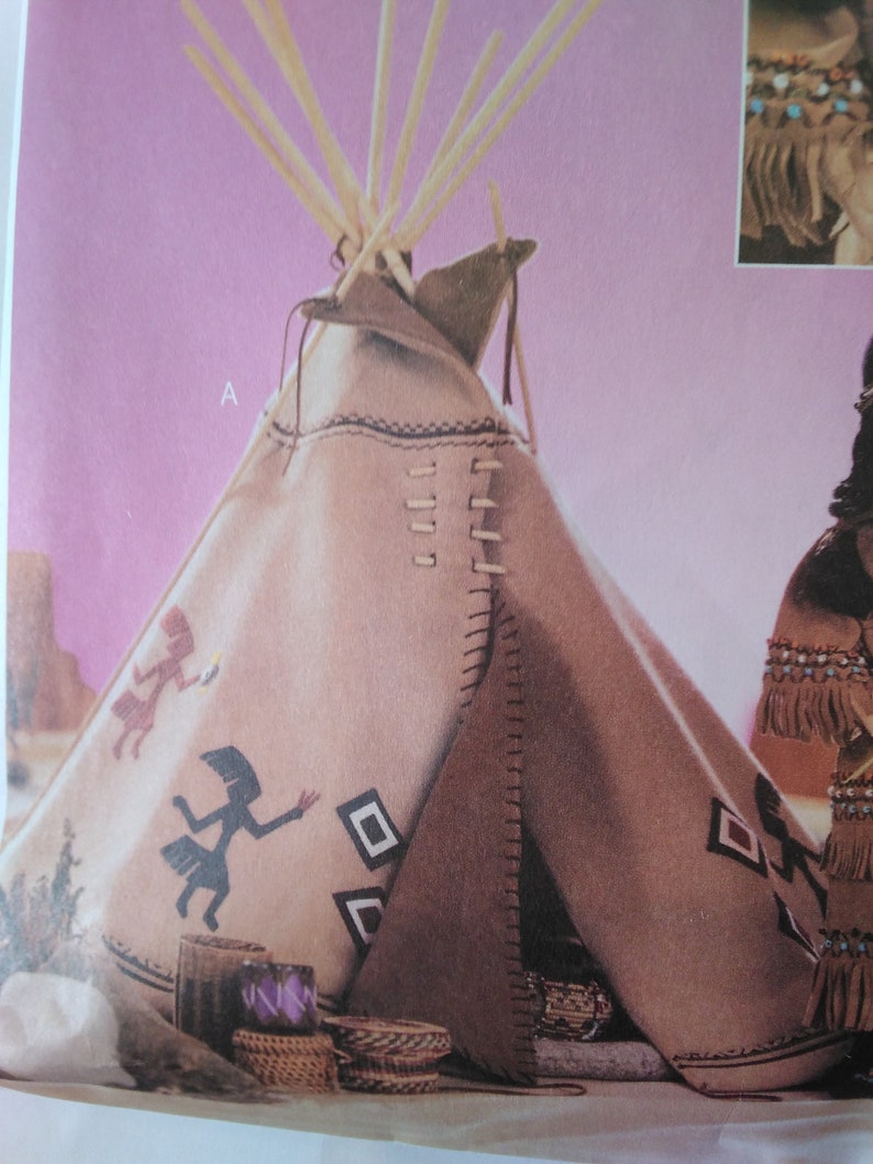 Native American Doll Clothes Pattern and Tepee Pattern for Eighteen ...