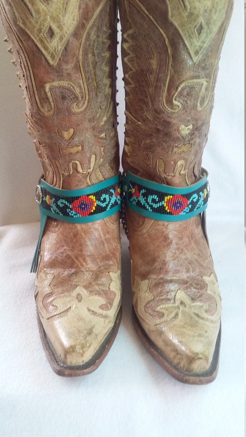 PAIR Boho / Western / Biker Bootstrap Hand Made Boot Strap / Boot ...