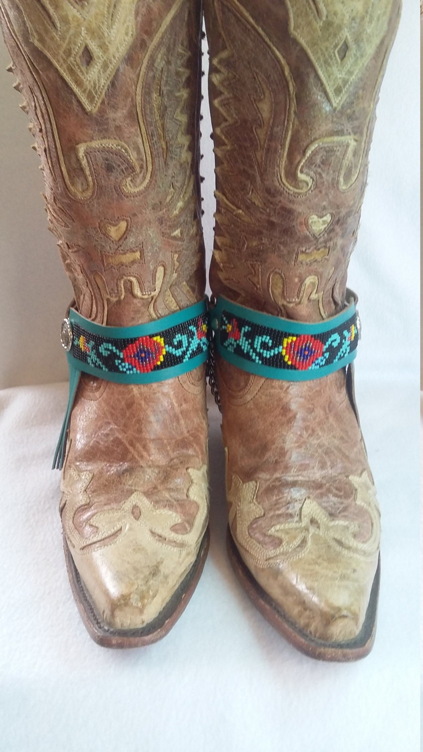 PAIR Boho / Western / Biker Bootstrap Hand Made Boot Strap / Boot ...