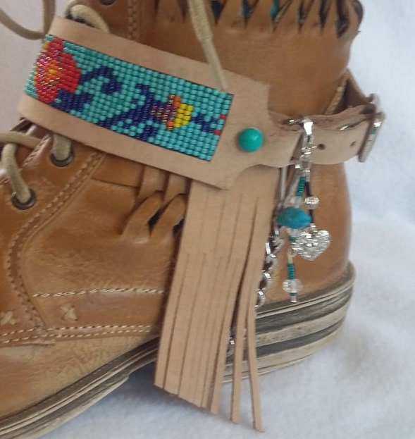 PAIR Boho/natural Hand Made Boot Strap Bracelet Accessory | Etsy