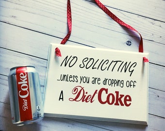 No Coke Sign - Etsy