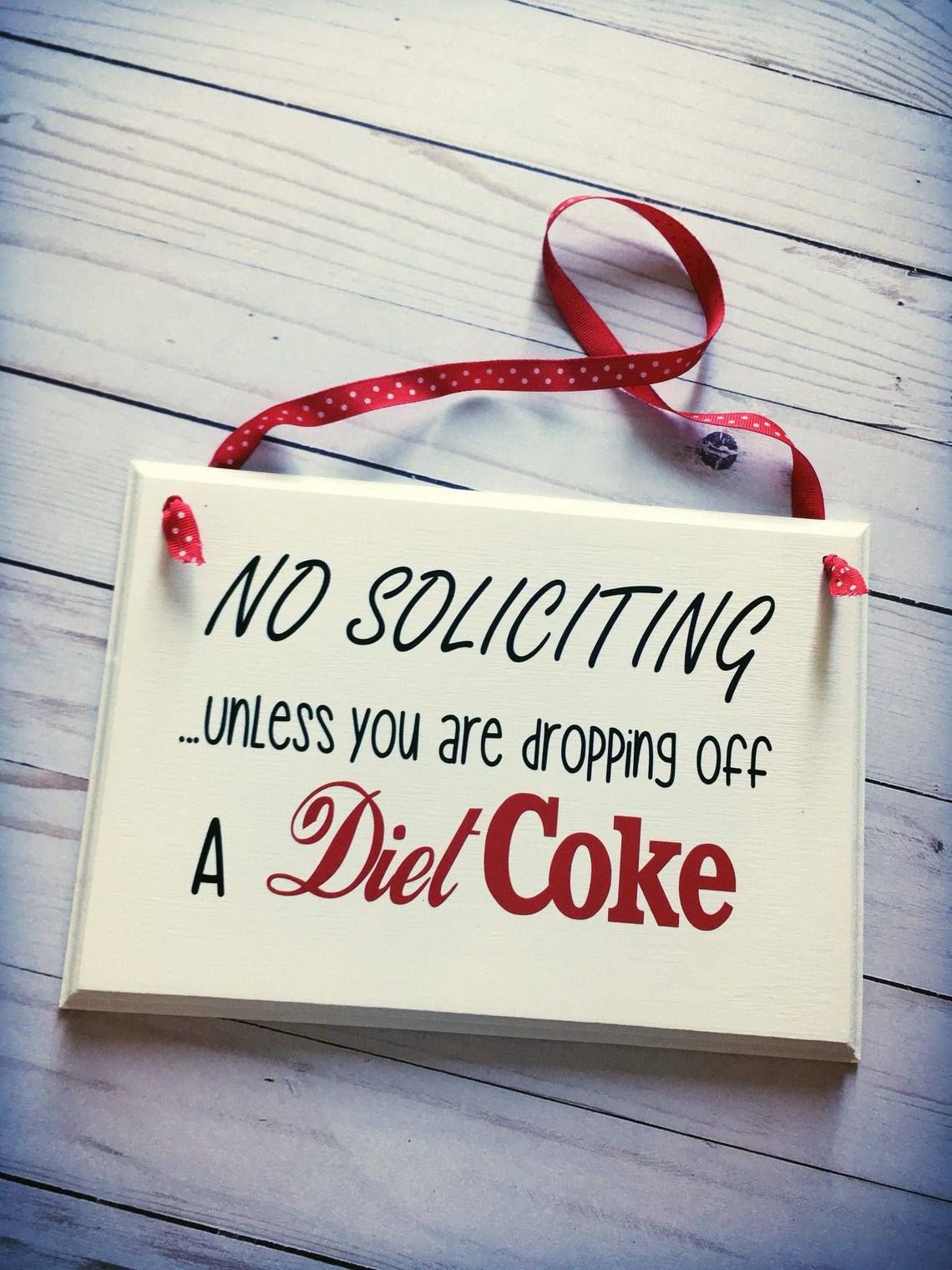 Diet Coke No Soliciting Sign | Etsy