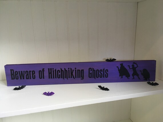 Hitchhiking Ghost Haunted Sign - Etsy