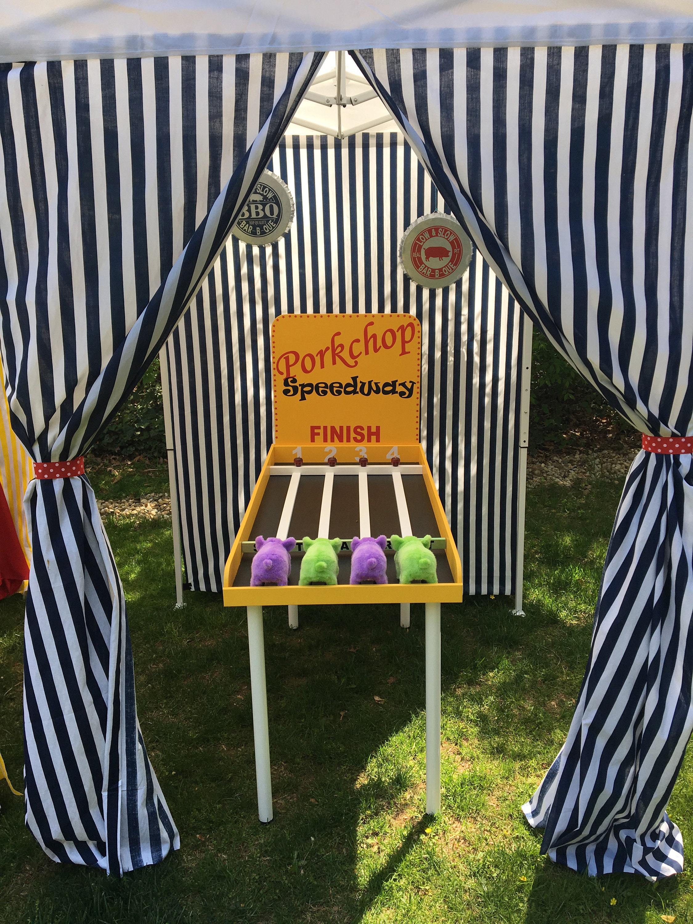 Pig Race Game, Carnival Party, Backyard Lawn Game - Etsy