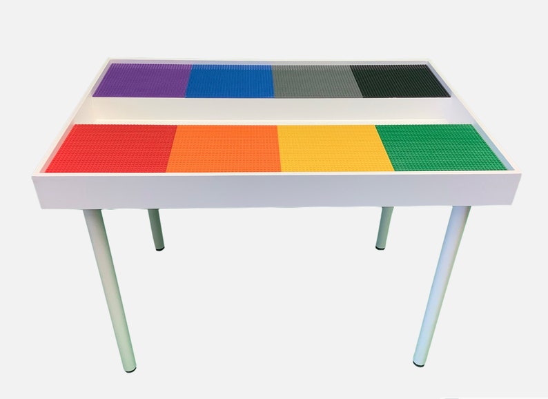 Tall Large Building Bricks Table, Kids Building Blocks Table , Kids ...