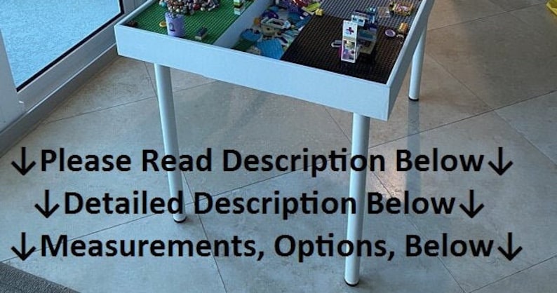 Large Building Bricks Table Kids Building Blocks Table Kids - Etsy
