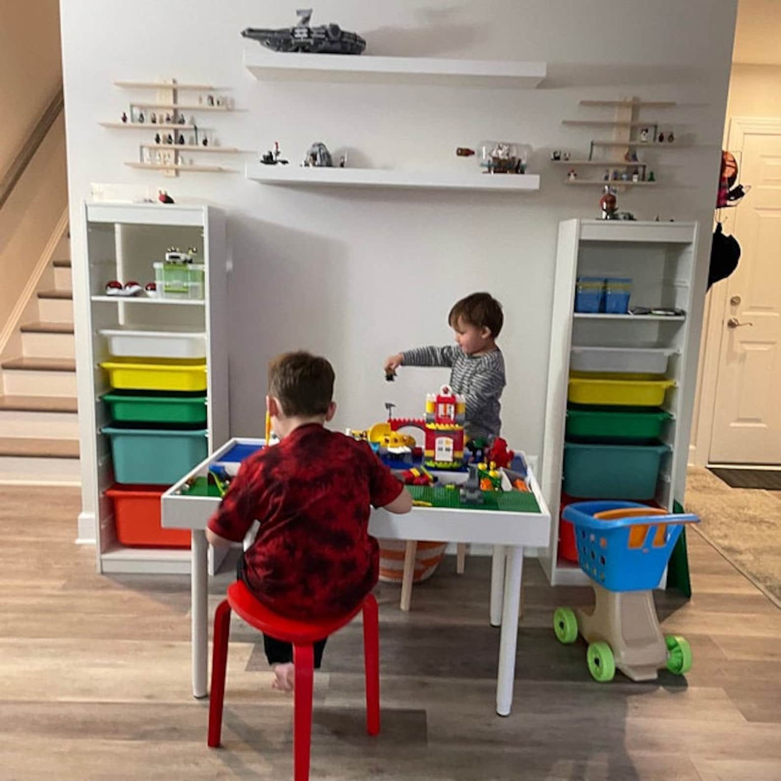 Large Building Bricks Table, Kids Building Blocks Table , Kids Table ...