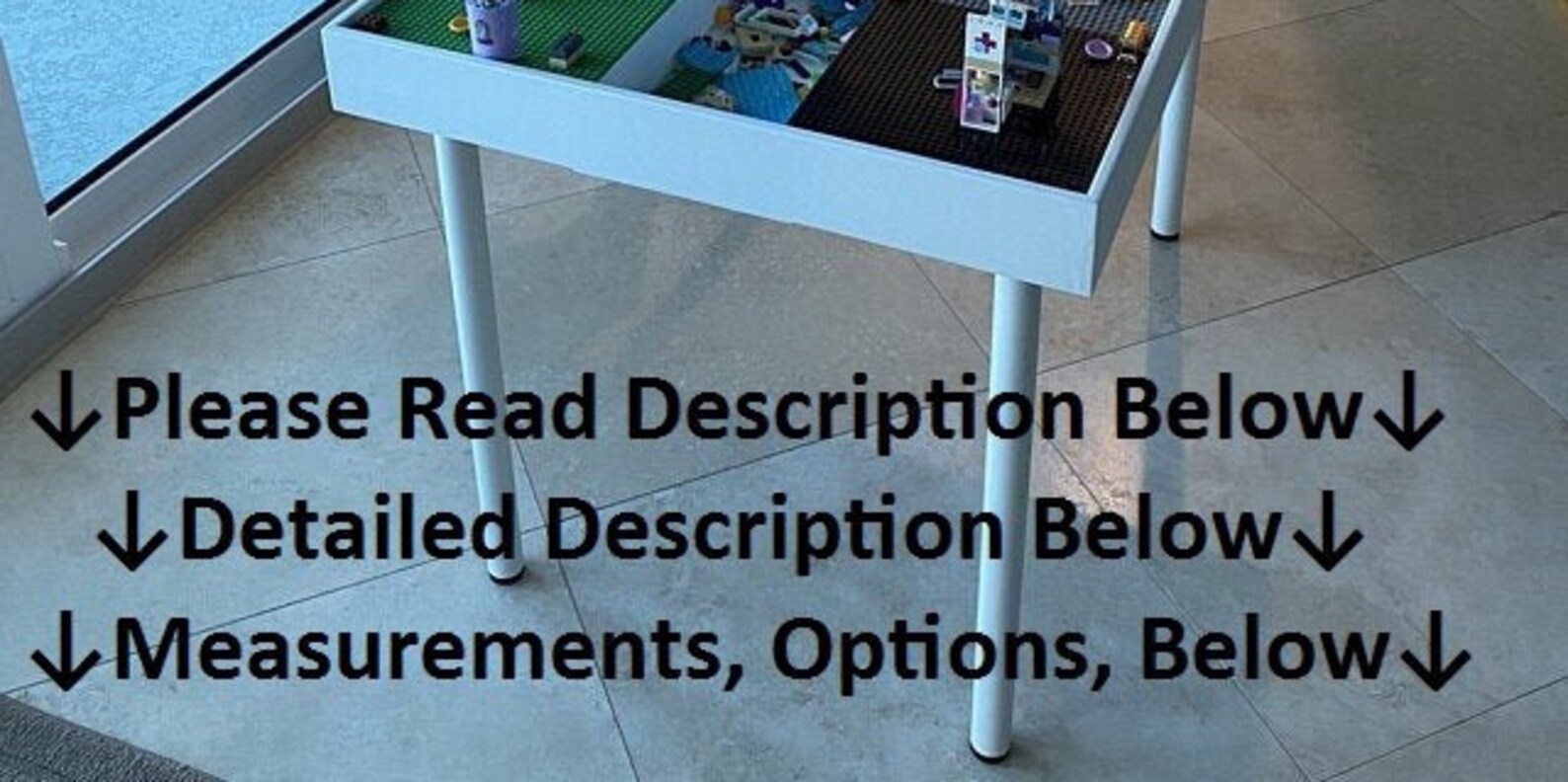 Tall Building Bricks Table Building Blocks Table Kids Table - Etsy