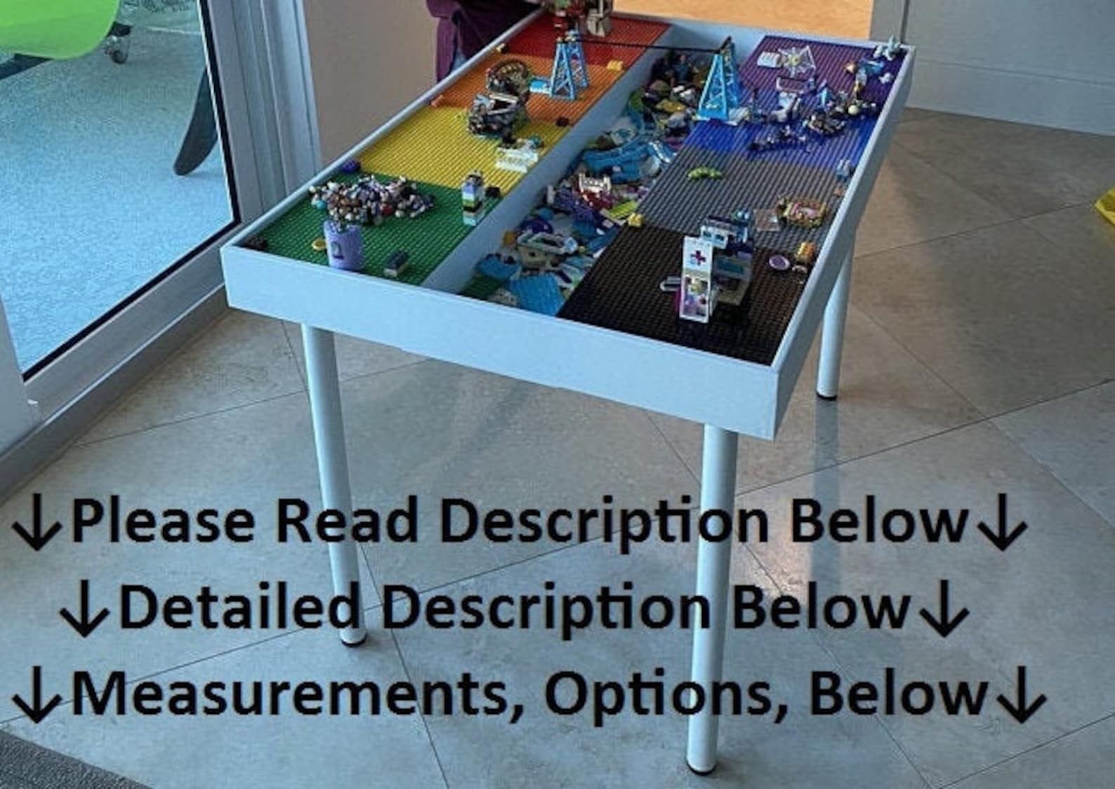 Building Bricks Table, Kids Building Blocks Table , Kids Large Table ...