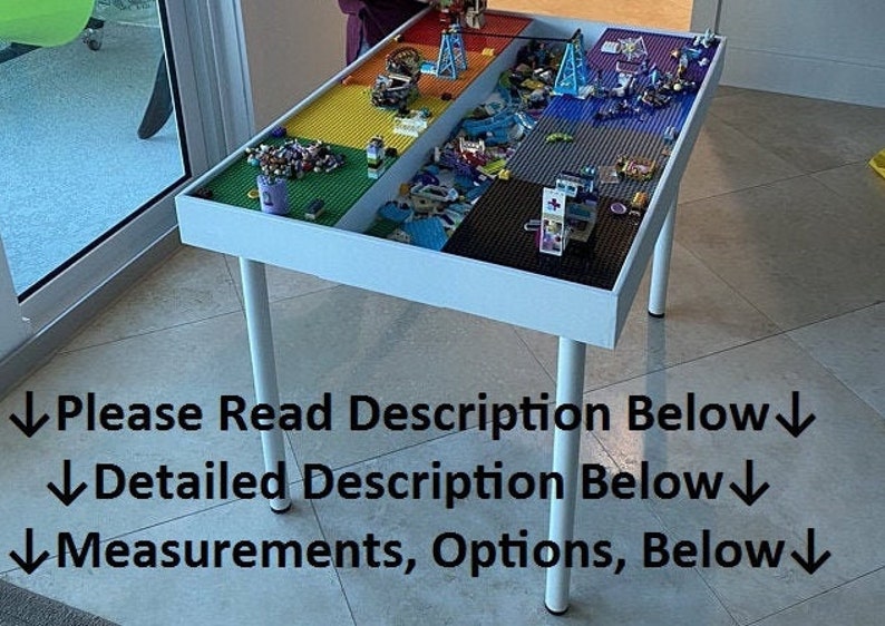 Building Bricks Table Kids Building Blocks Table Kids Large | Etsy