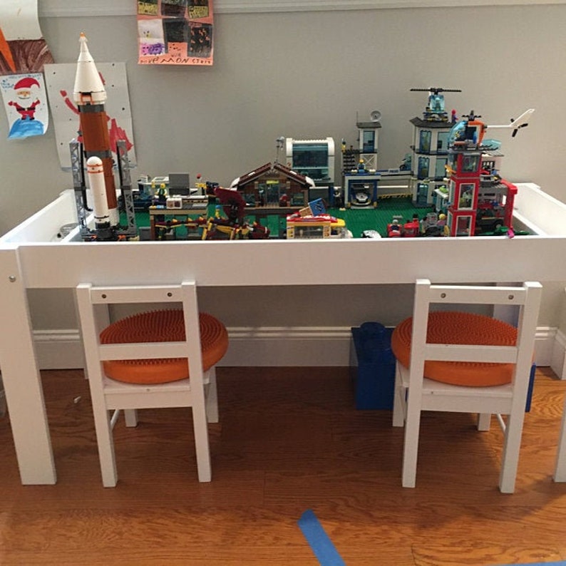 Building Bricks Table Activity Table Kids Table Train - Etsy