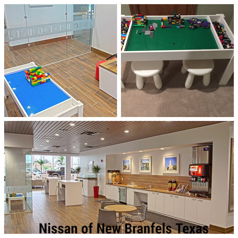 Kids Activity Table With Storage Building Bricks Table - Etsy