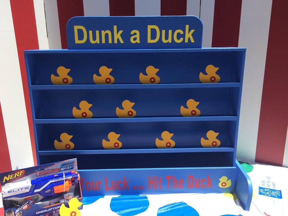 Dunk a Duck Shooting Gallery, Carnival Birthday Party Game - Etsy