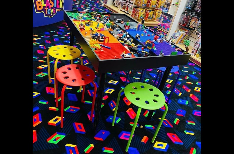 Tall Building Bricks Table Building Blocks Table Kids Table - Etsy