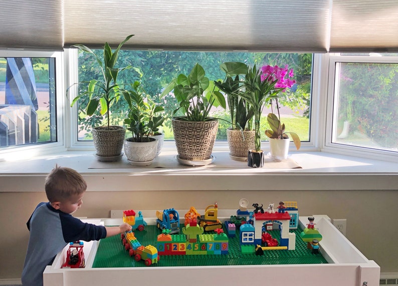 Building Bricks Table Activity Table Kids Table Train - Etsy