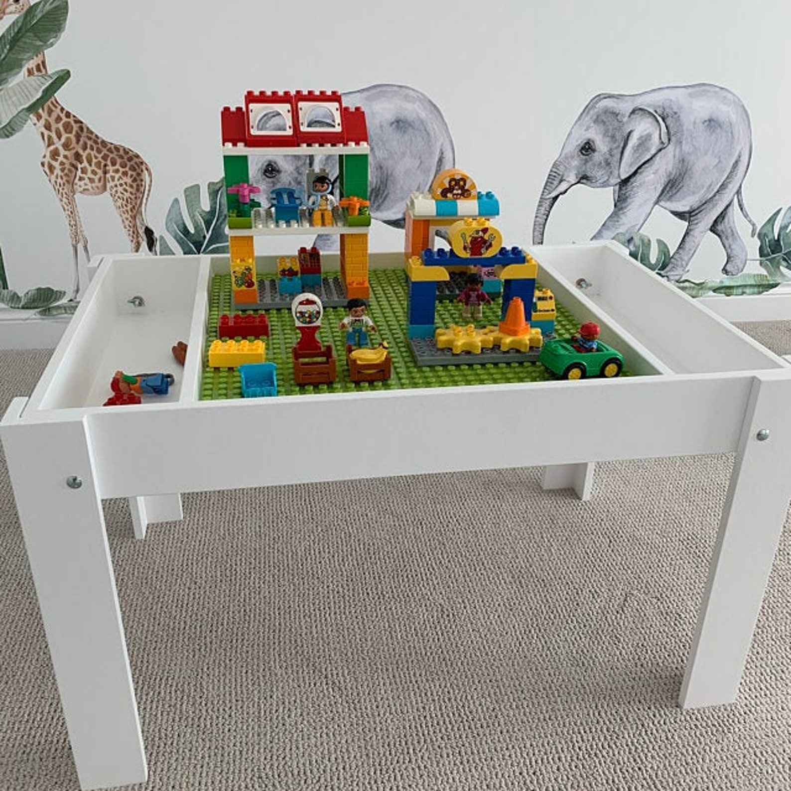Building Bricks Table Activity Table Kids Table Compatible - Etsy