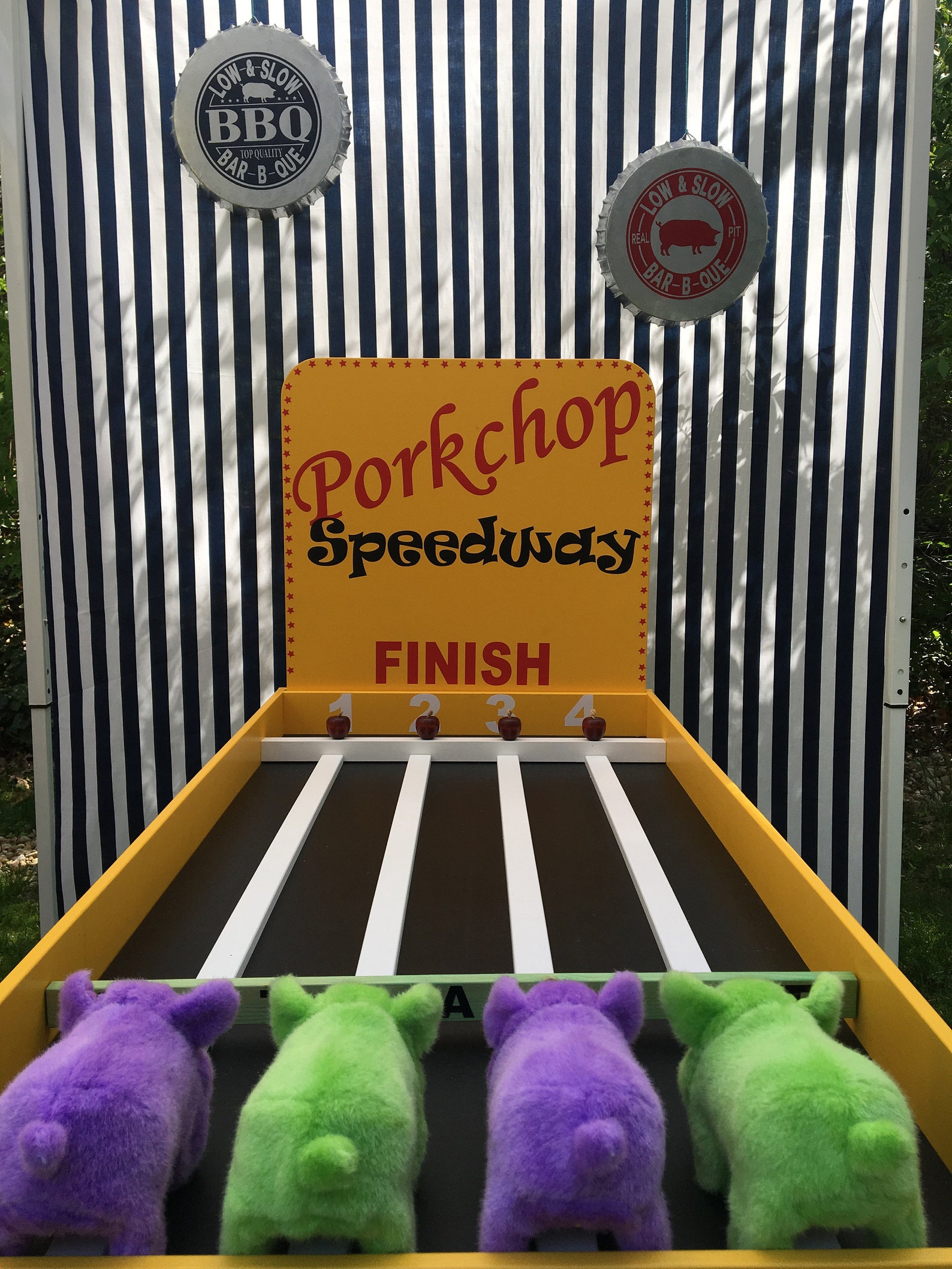 Pig Race Game, Lawn Games, Carnival Games, Backyard Game, Carnival ...