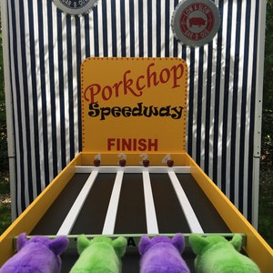 Pig Race Game, Lawn Games, Carnival Games, Backyard Game, Carnival ...
