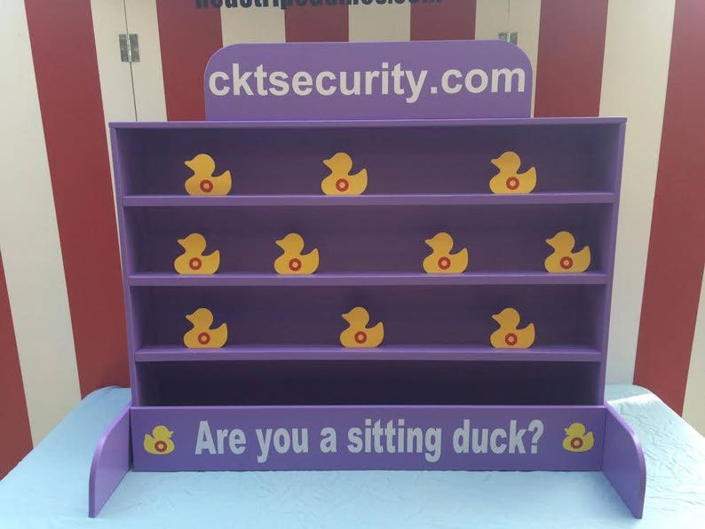Dunk a Duck Shooting Gallery, Carnival Birthday Party Game - Etsy