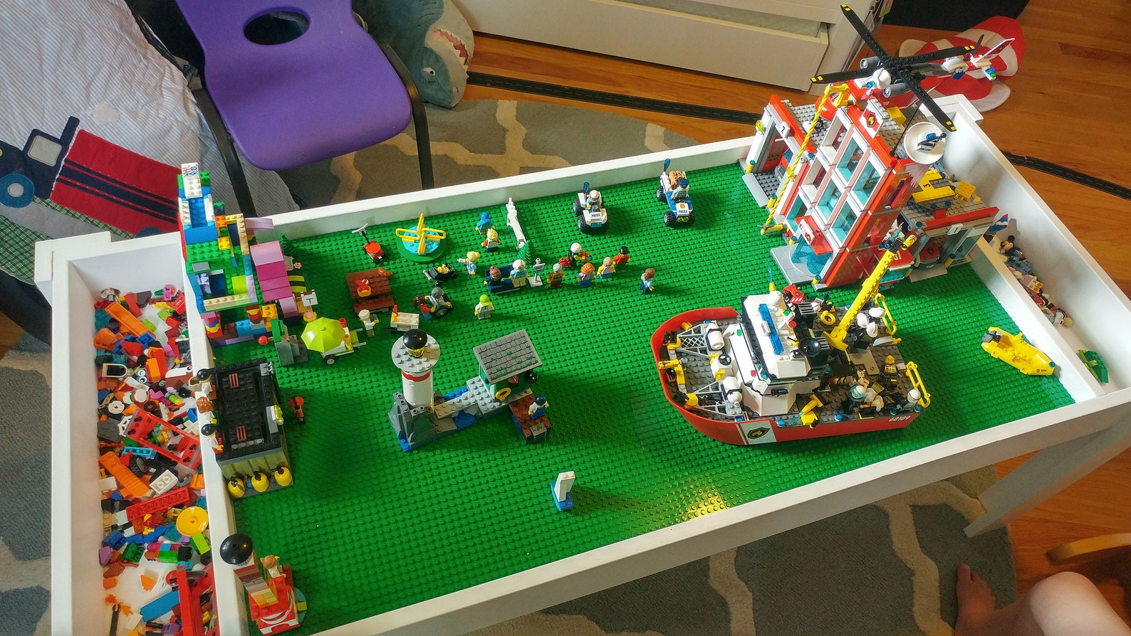 Building Bricks Table Activity Table Building Blocks Table - Etsy