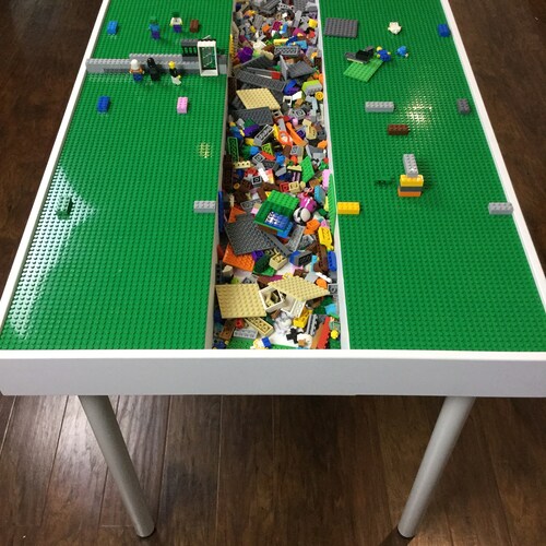 Large Building Bricks Table Kids Table With Storage Activity Table Desk Train Table Playroom Etsy UK