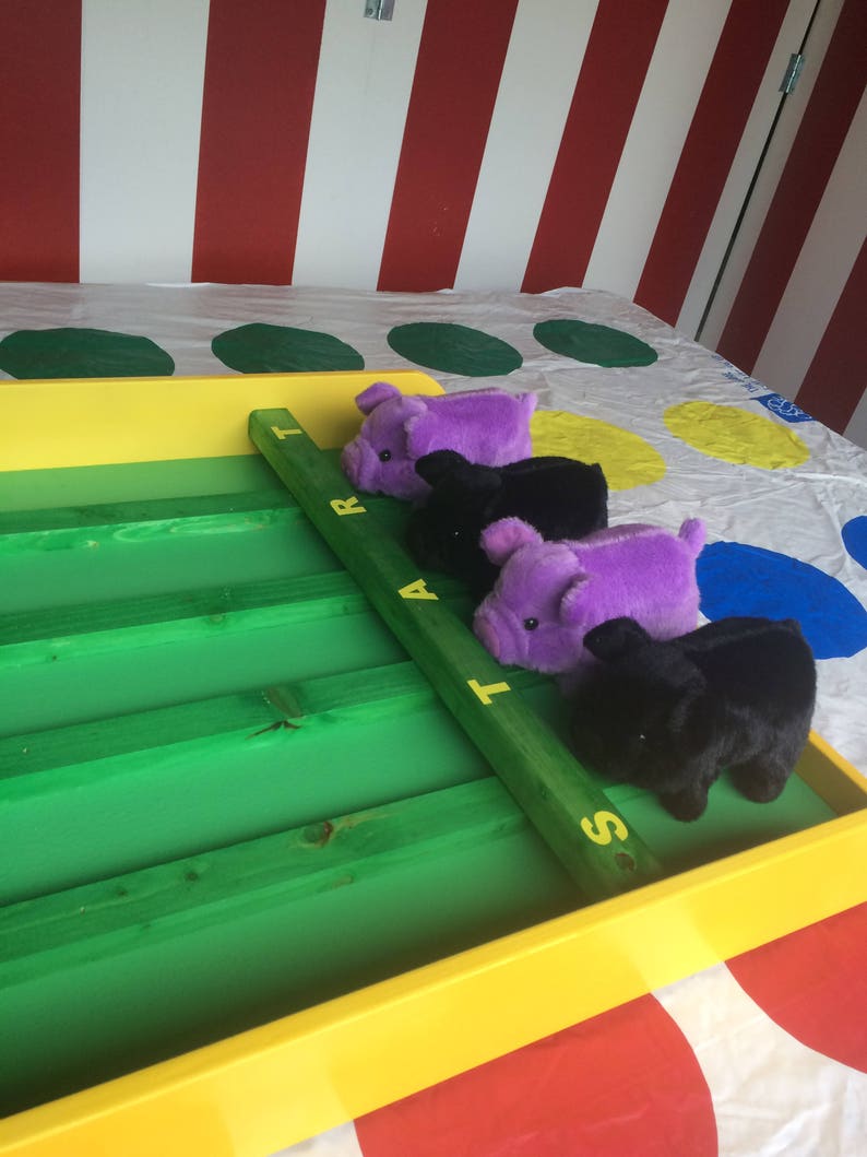 Pig Race Game Lawn Game Carnival Games Backyard Game - Etsy Pig Race Game Lawn Game Carnival Games Backyard Game - Etsy