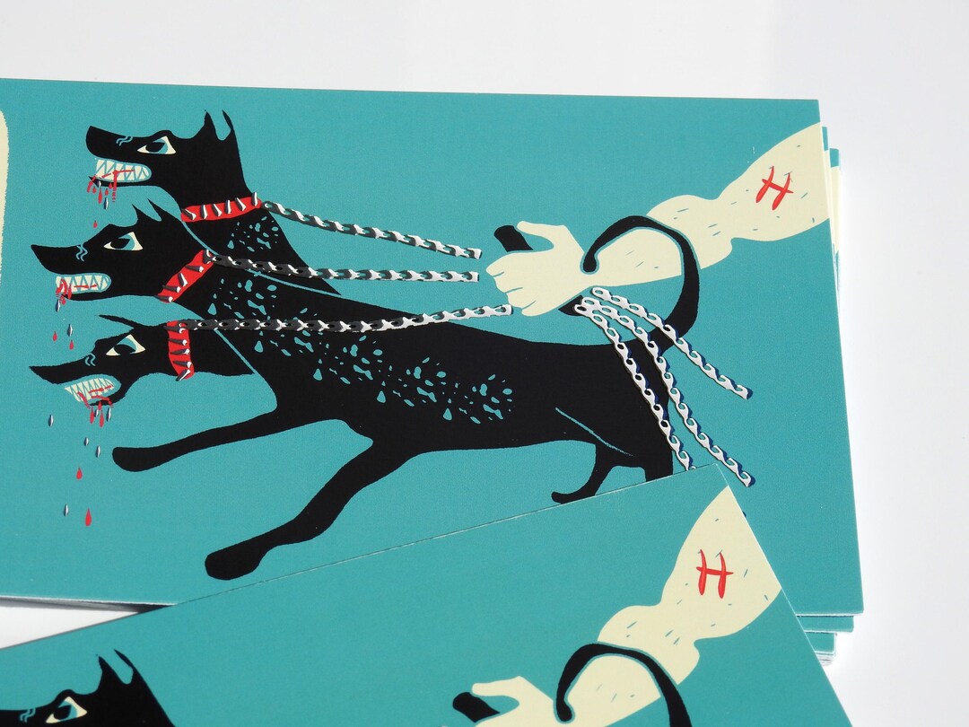 Cerberus Special Silver Finish Postcard - Greek Postcards - Greek ...