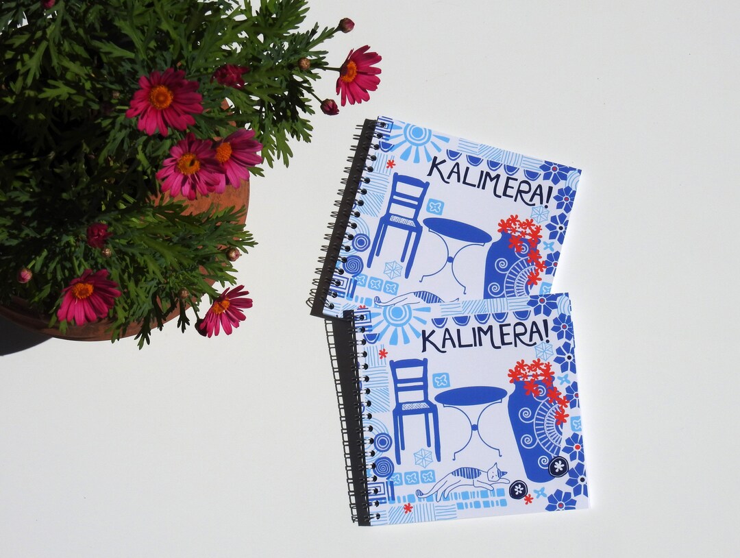 Kalimera Notebook - Greek Kalimera - Greek Notebook - Greek Gift ...