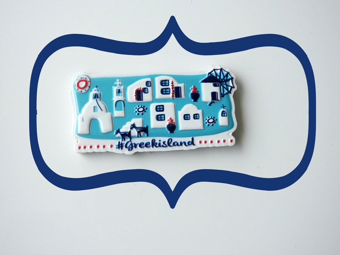 Greek Island Magnet - Greek Magnet - Greek Souvenir - Greek Vacation - Etsy