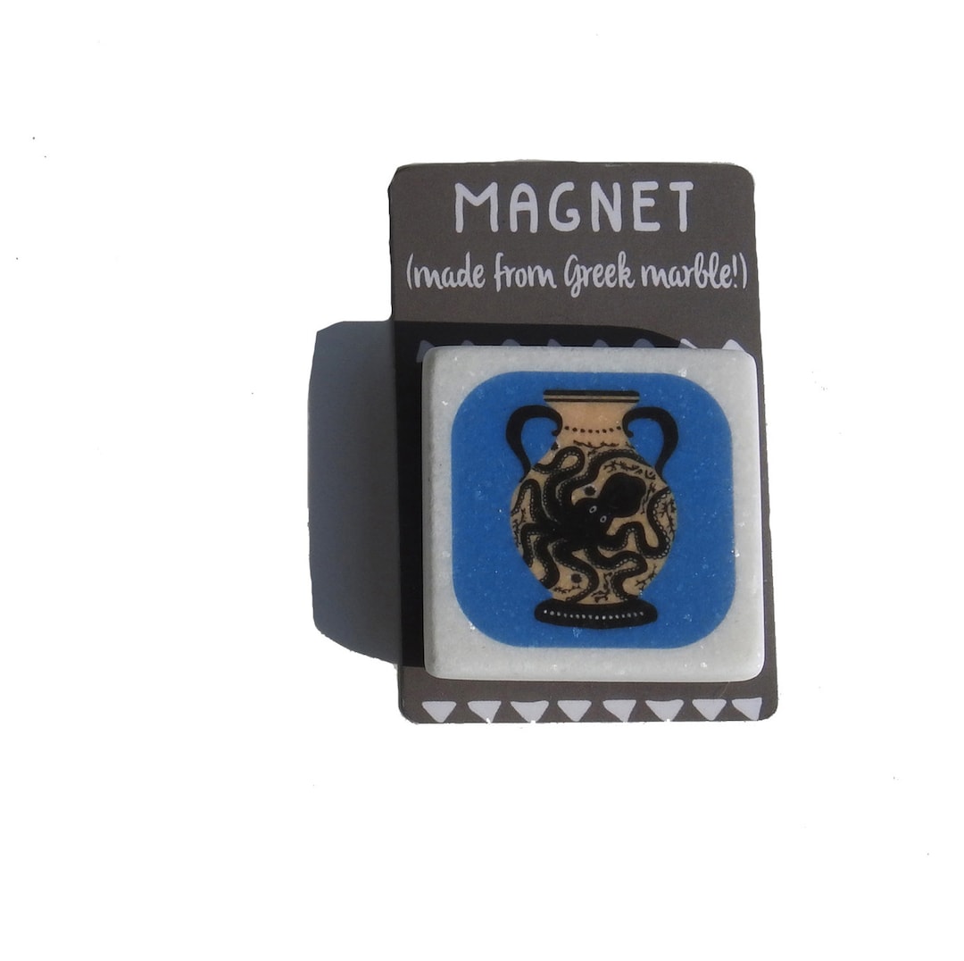 Marble Magnet - Greek Pelike Pot - Greek Pot - Greek Magnet - Etsy