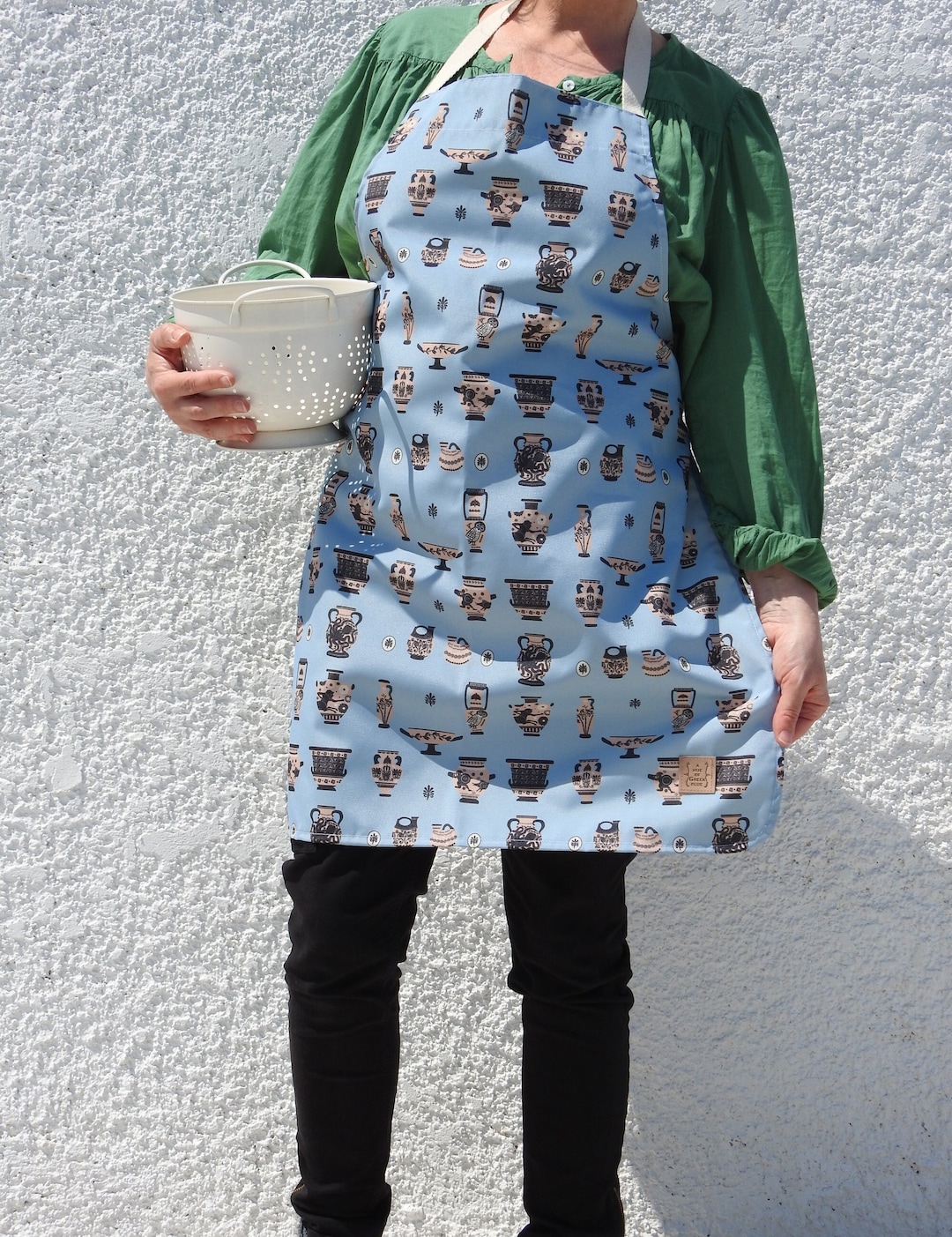 Greek Pots Apron - Wipeable Apron - Stain Resistant Apron - Water ...