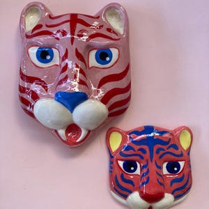 Tiger Mask in Ceramic - Handmade & Customizable - Etsy