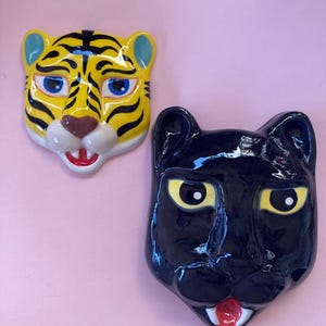 Tiger Mask in Ceramic - Handmade & Customizable - Etsy