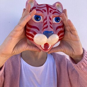 Tiger Mask in Ceramic - Handmade & Customizable - Etsy